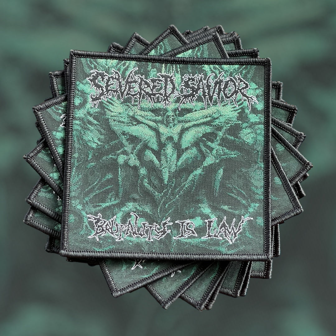 Severed Savior - Square Brutality is Law Patch - Black Border – Death ...