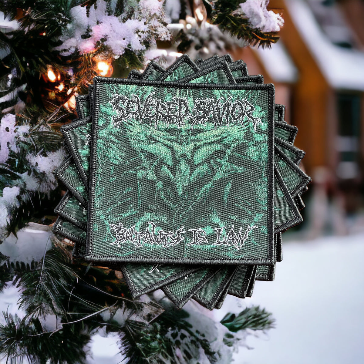 Severed Savior - Square Brutality is Law Patch - Black Border – Death ...