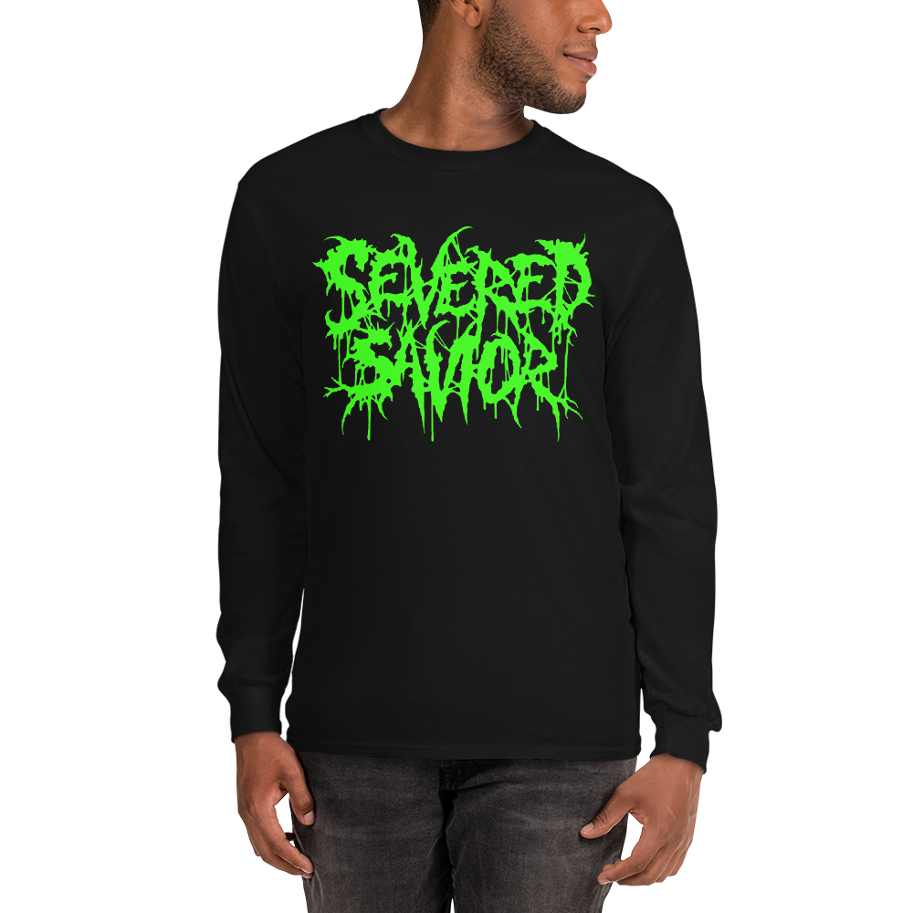 Severed Savior Logo Long Sleeve Shirt - Green – Death Metal Apparel