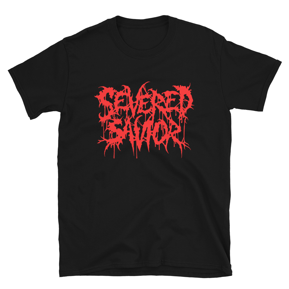 Severed Savior Logo Short-Sleeve T-Shirt - Red – Death Metal Apparel